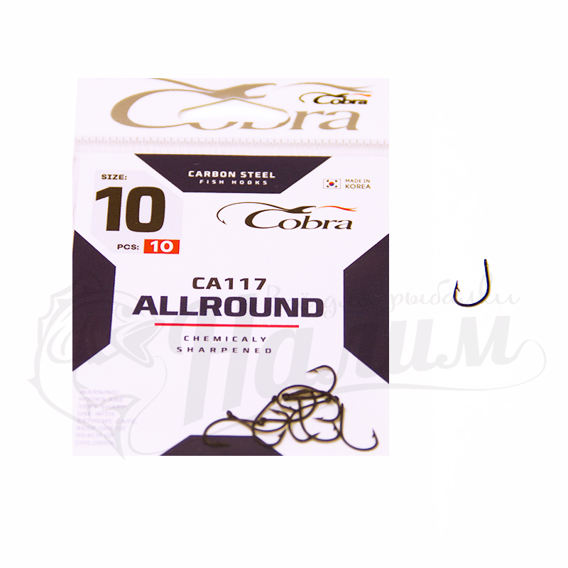 Купить крючок одинарный Cobra (Кобра) Allround Funa CA117 010 в Беларуси